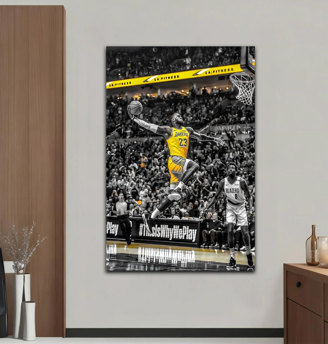 Lebron James - Famous Basketball Players Poster - Lakers Basketball ...
