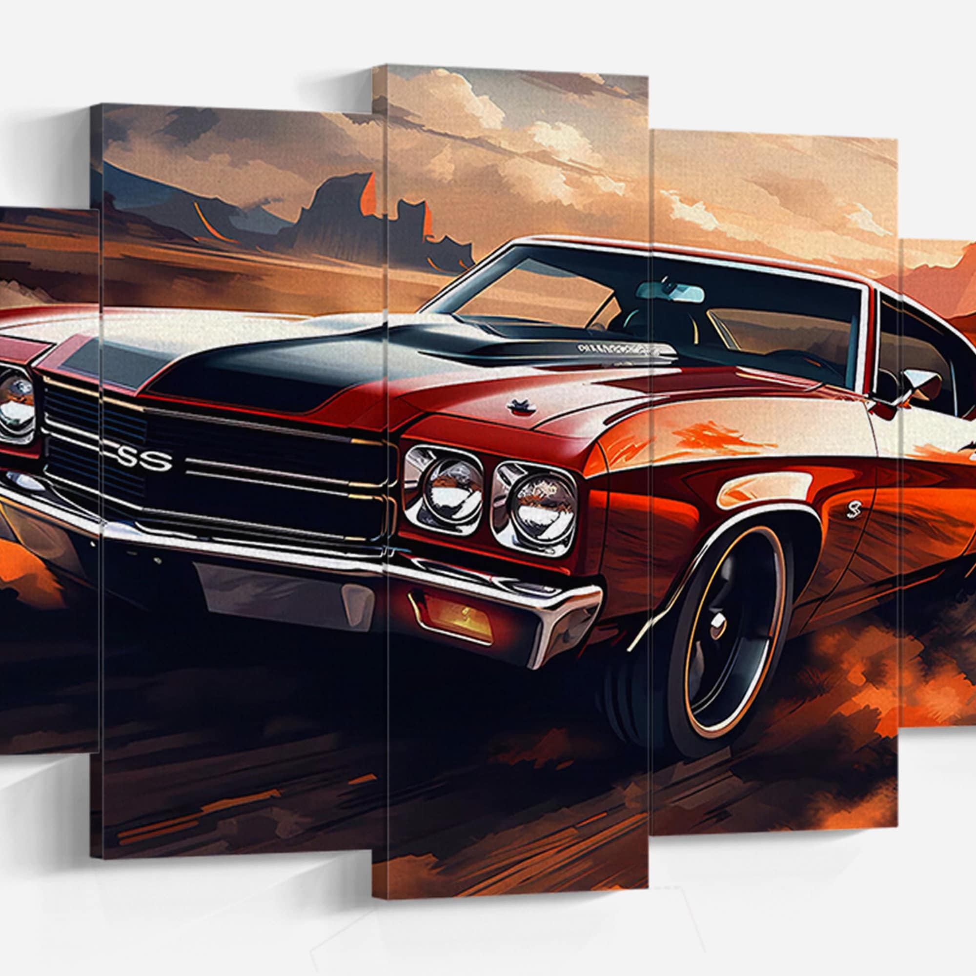 Chevrolet Chevelle SS 1970 454 Big Block Classic Muscle Car Wall Art ...