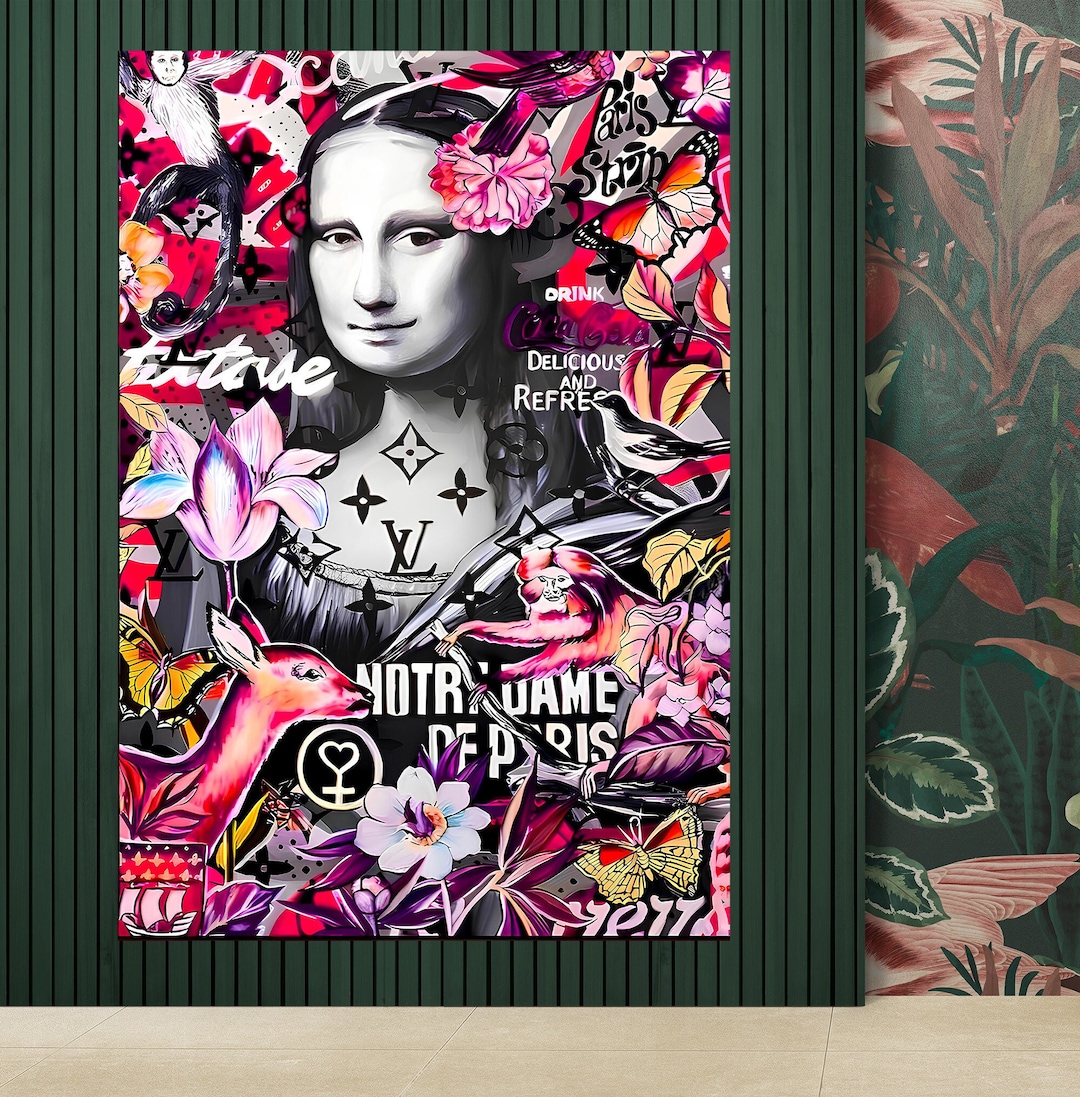 Mona Lisa Graffiti Art, Banksy Monalisa Wall Art, Graffiti Pop Art ...