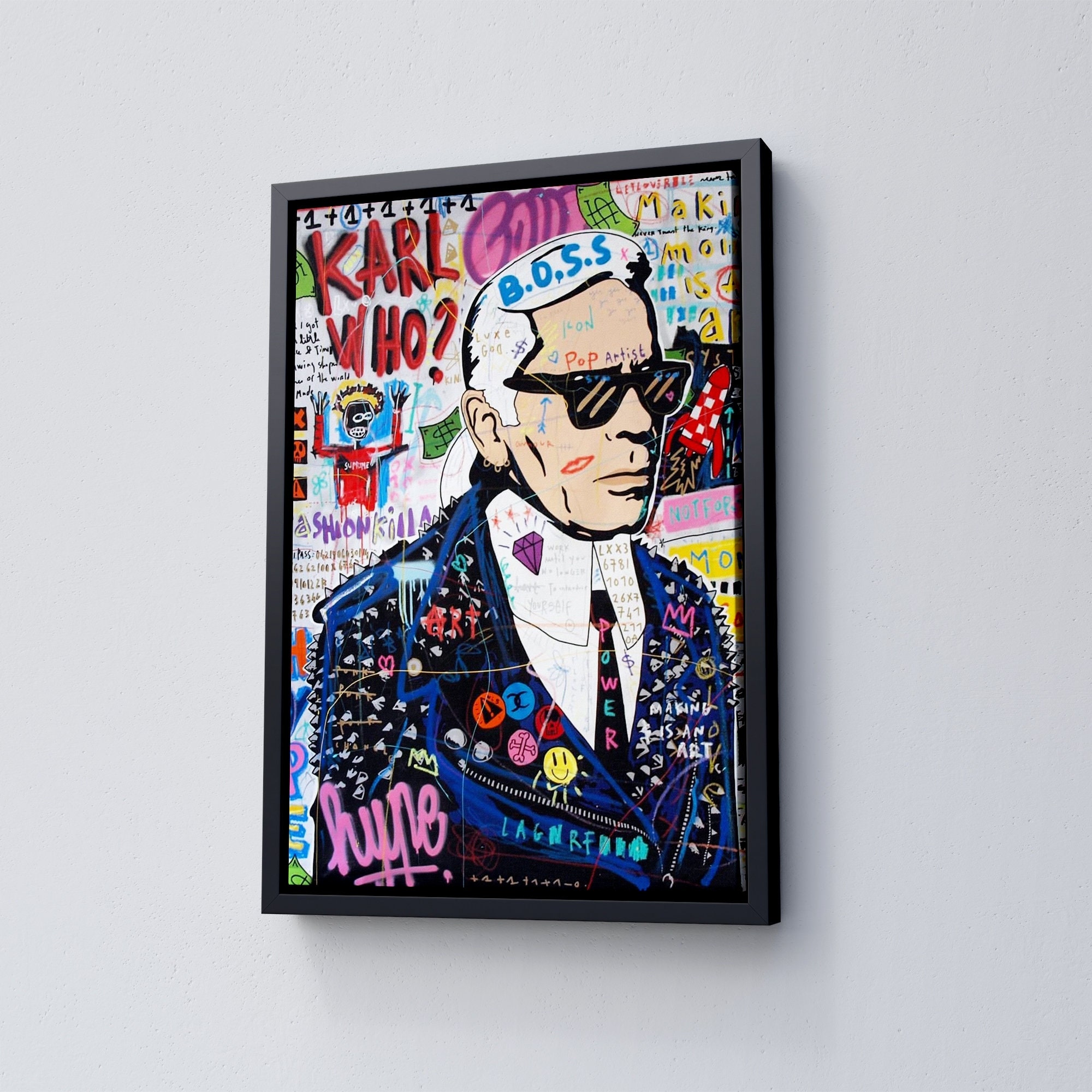Banksy Style Karl Who Graffiti Pop Art Canvas Poster Banksy - Etsy