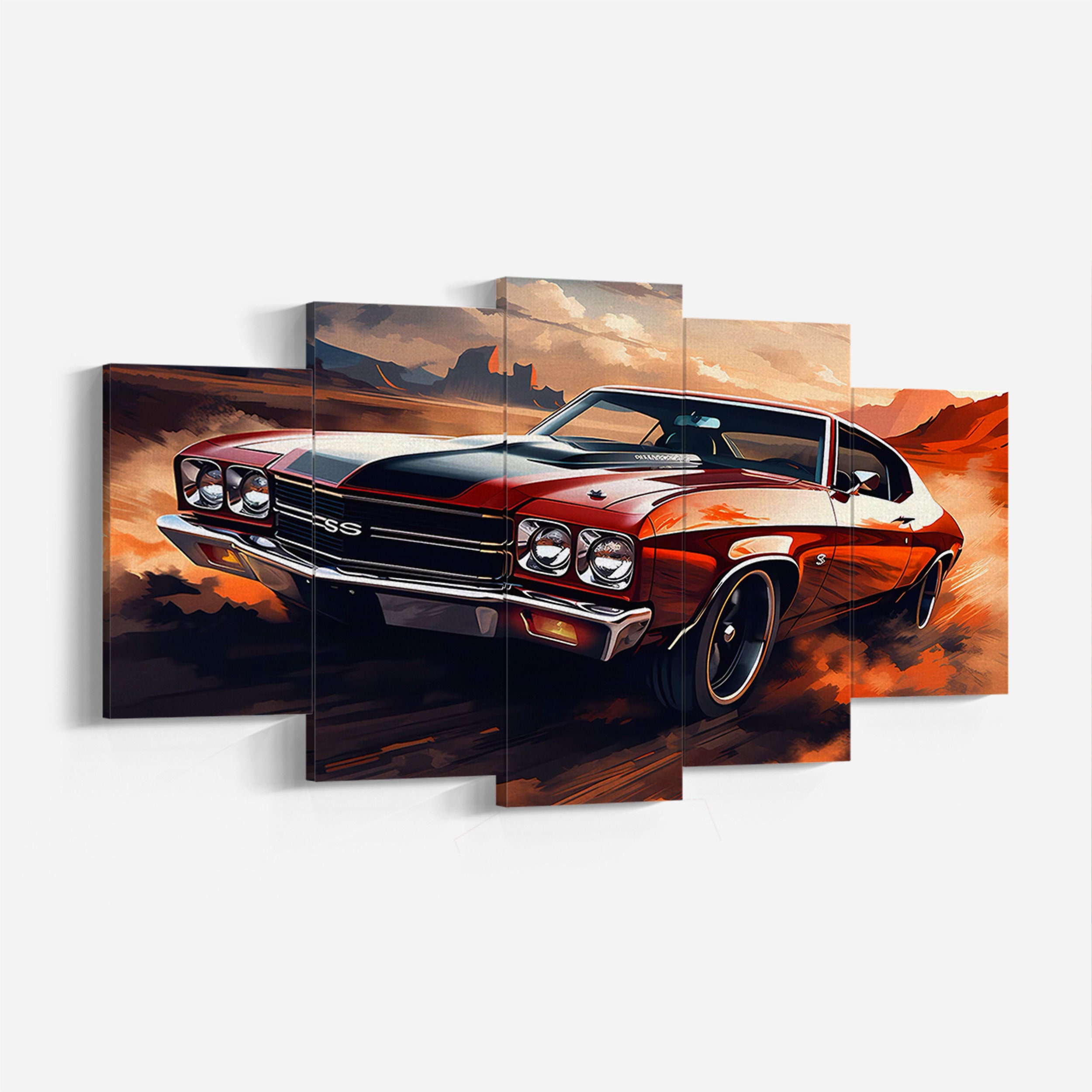 Chevrolet Chevelle SS 1970 454 Big Block Classic Muscle Car Wall Art ...