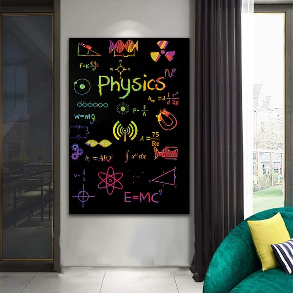 Physics Lesson Art - Etsy