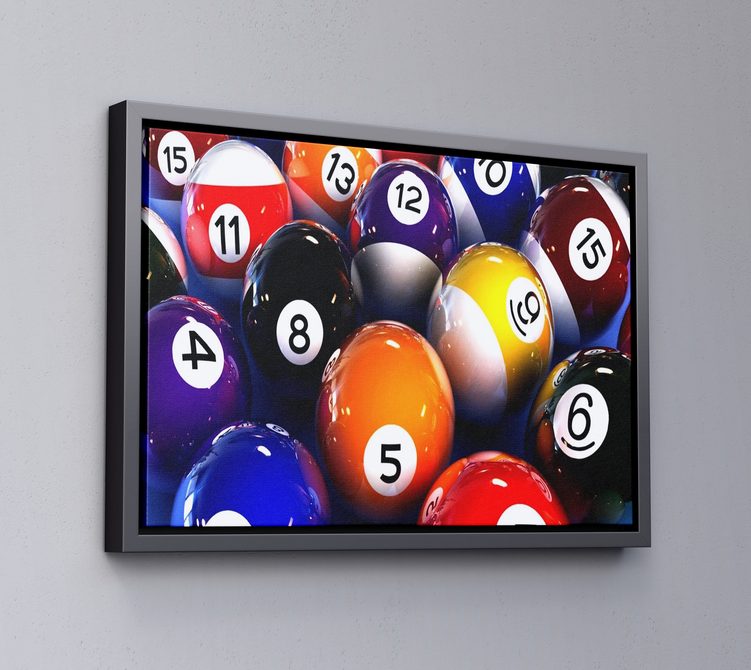 Billiards Balls Sets, Billiard Club Decor, Man Cave Wall Decor ...