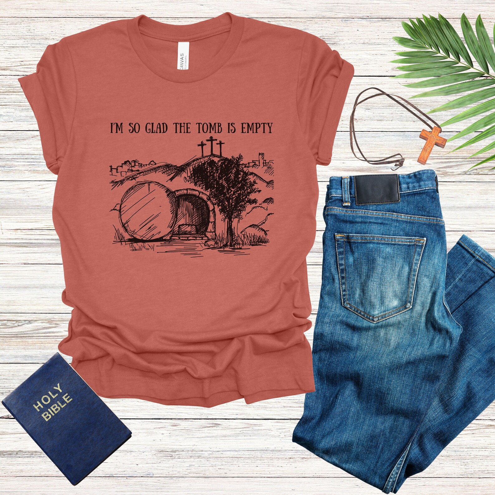 Christian Inspirational Shirt, Jesus Empty Tomb T-shirt, Sunday School ...