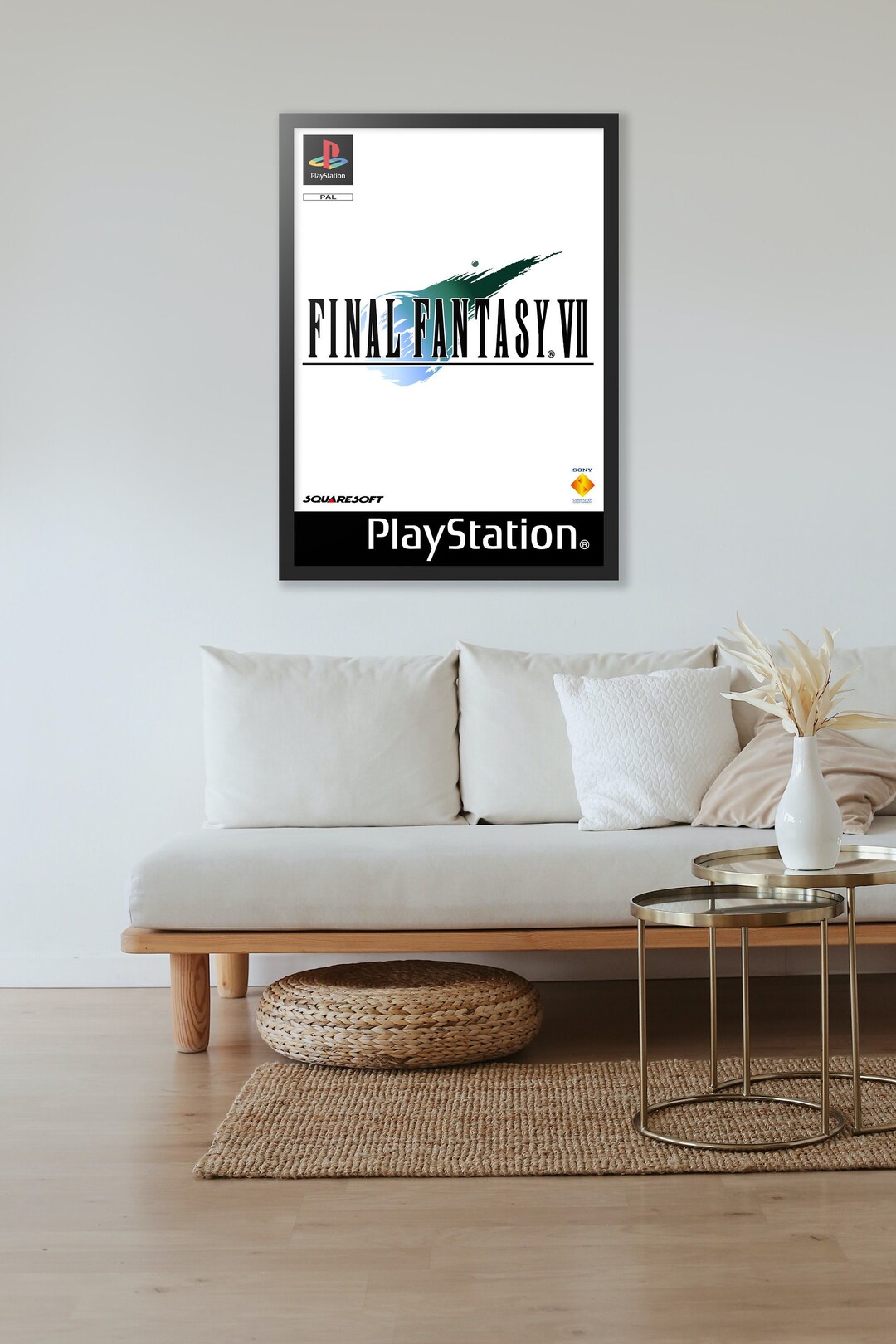 Final Fantasy VII (1997) Cover - Box Art Poster - Video Game Art Print ...