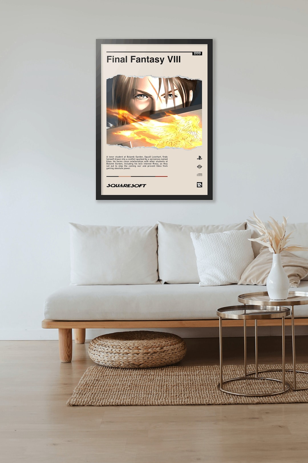 Final Fantasy VIII 1999 Poster Video Game Art Print Gaming Gift A4-A3 ...