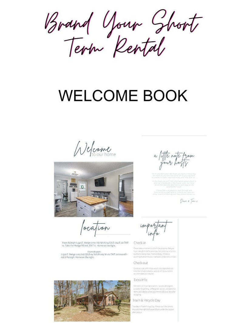 Welcome Book Template | Canva Template | Airbnb | Host Guide | Welcome ...