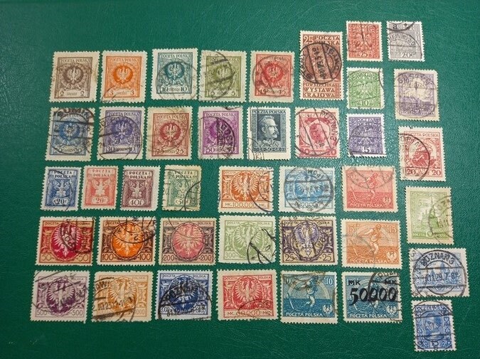 Set of Polish Stamps 40 Pieces - Etsy