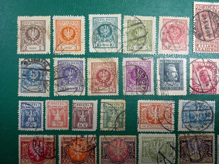 Set of Polish Stamps 40 Pieces - Etsy