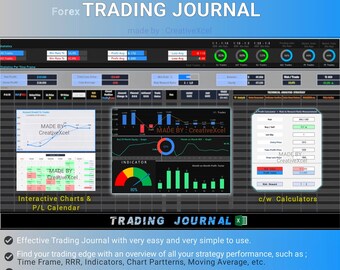 Digital Forex / Trading Journal for Beginner, Intermediate and Advanced ...