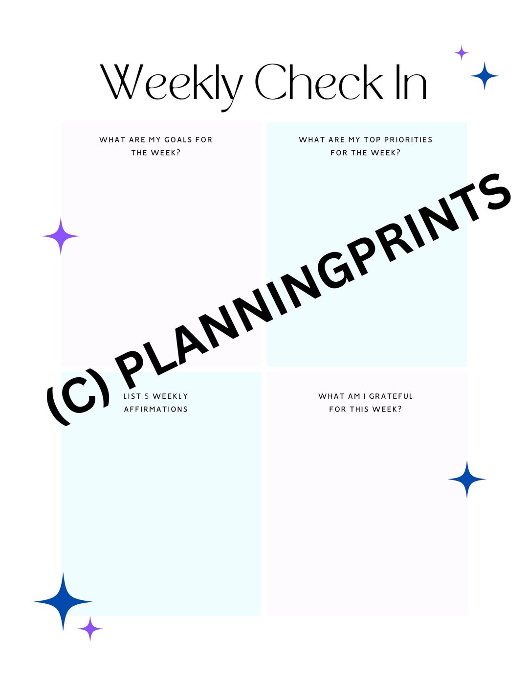 Weekly Gratitude Check In - Etsy