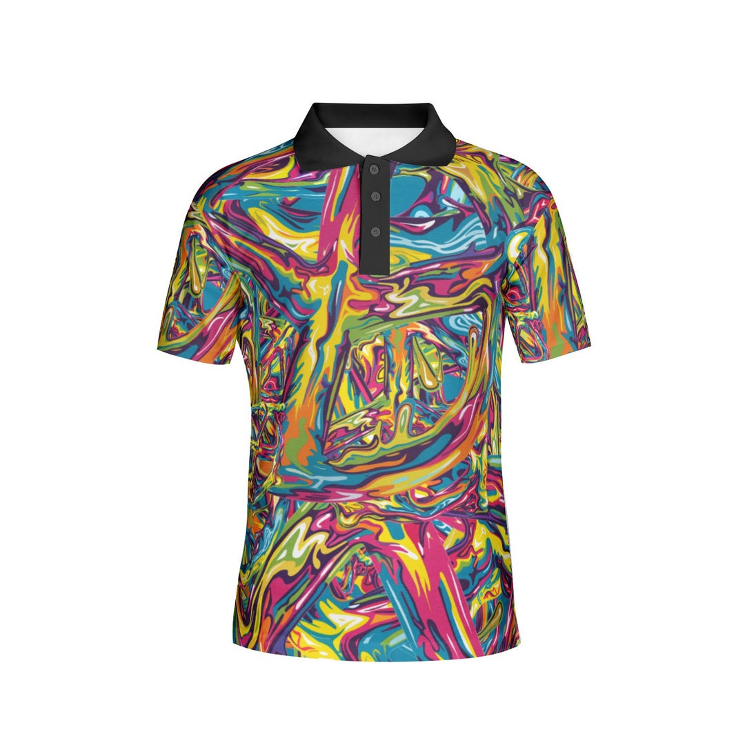 Liquid Peace Sign Polo,custom Shirts, Gifts, Athletic Wear, Disc Golf ...