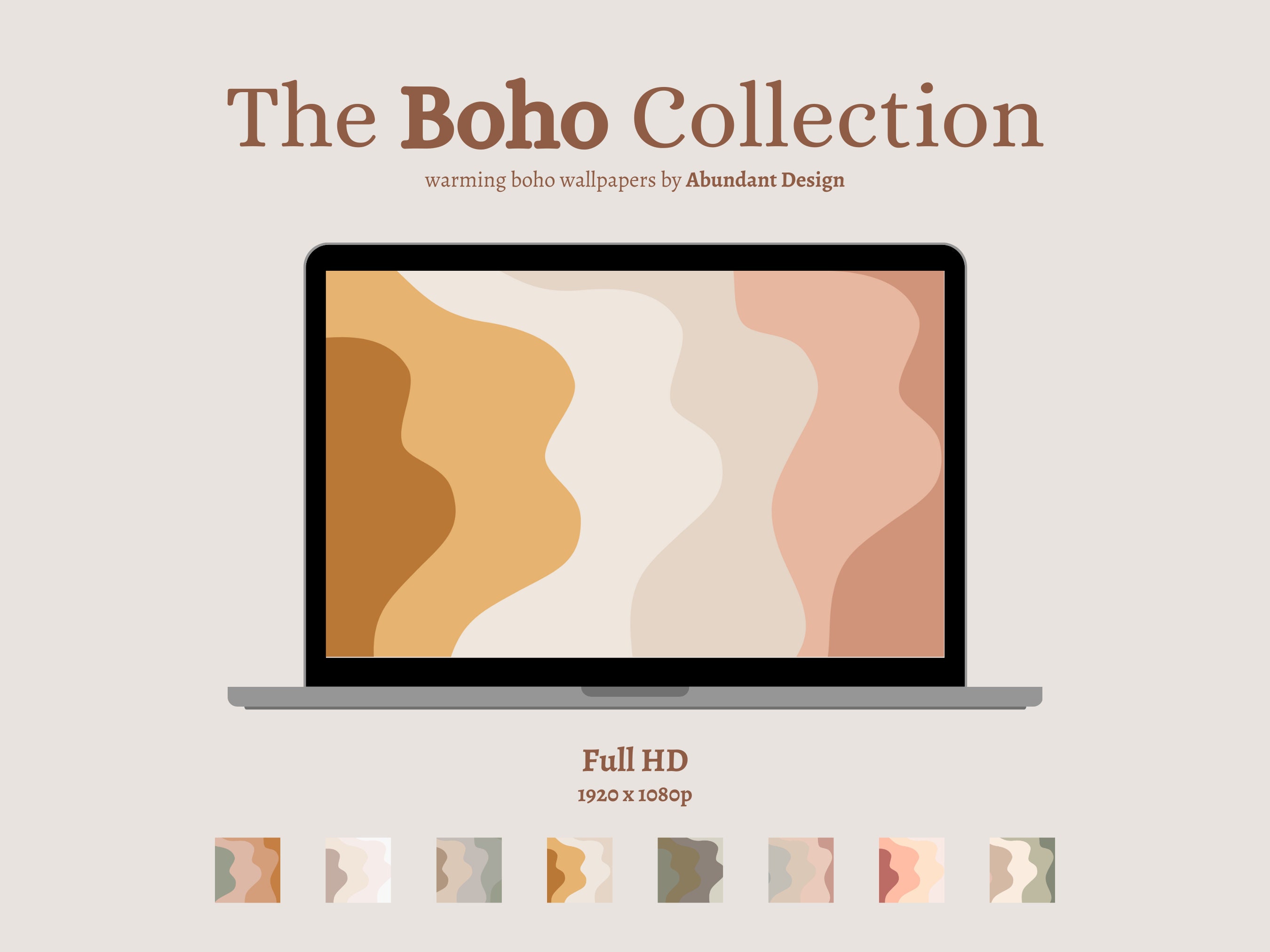 Boho Desktop Wallpapers - Abstract Minimalist Computer/pc/macbook ...