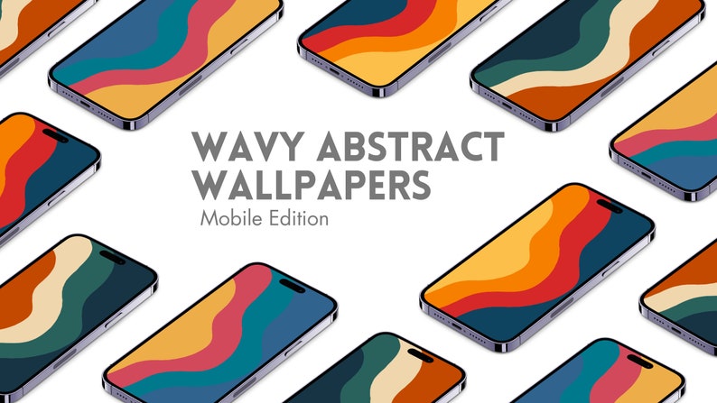 Wavy Abstract Wallpapers Modern Minimalist Iphone/ipad/smartphone ...