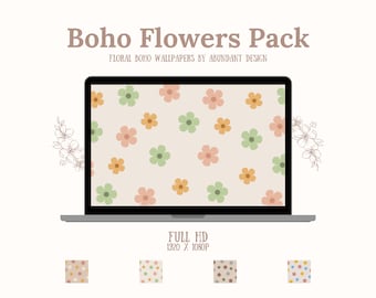 Spring Flower Desktop Wallpapers - Boho Flower Computer/pc/macbook ...