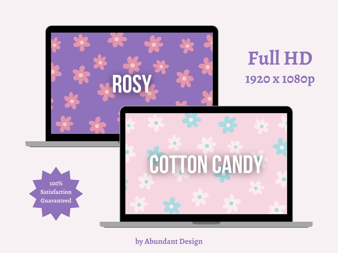 Boho Spring Flower Desktop Wallpaper: 8 Pc/mac Backgrounds (digital ...