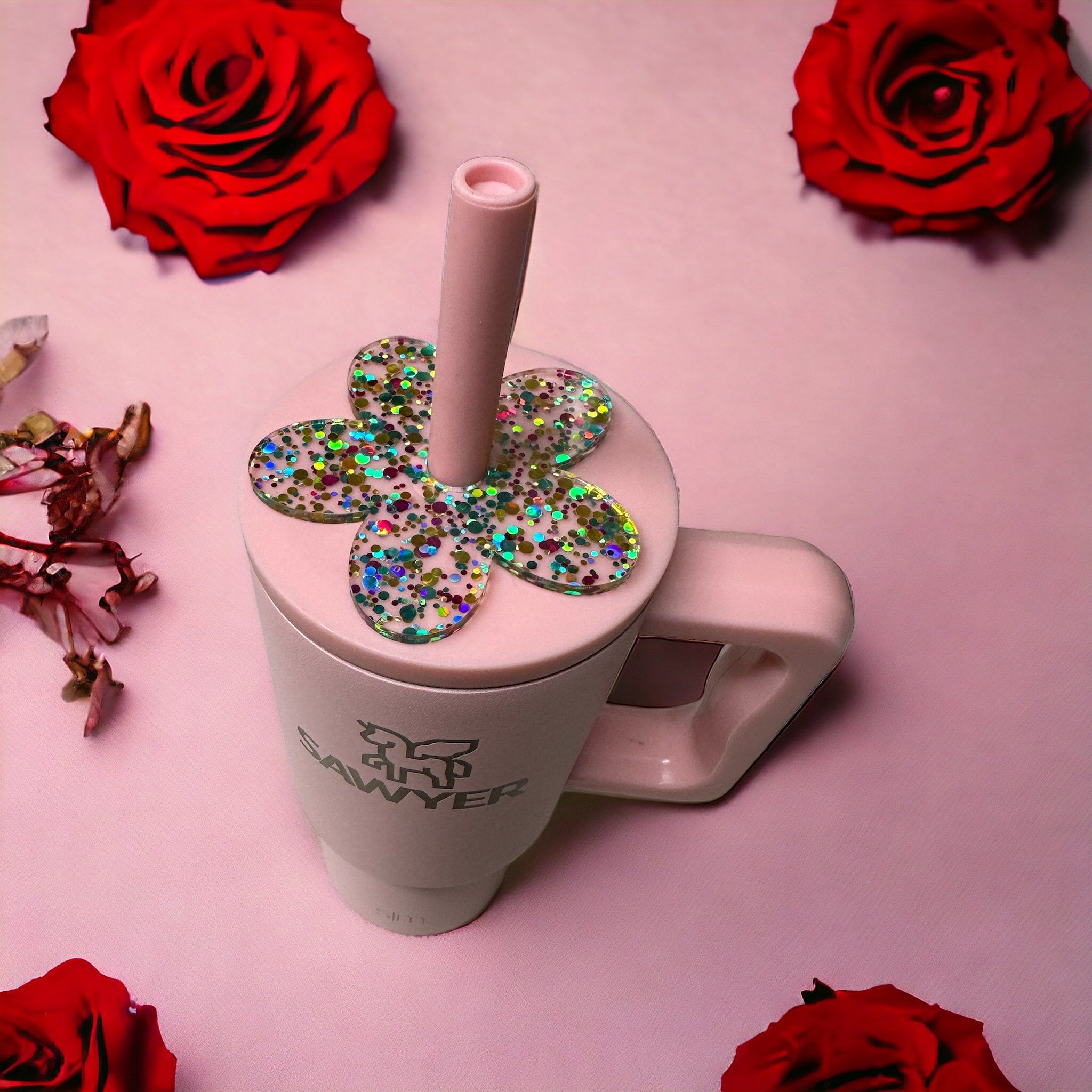 Mini Stanley Style 24 Ounce No Spill Custom Engraved Cup With a Custom ...