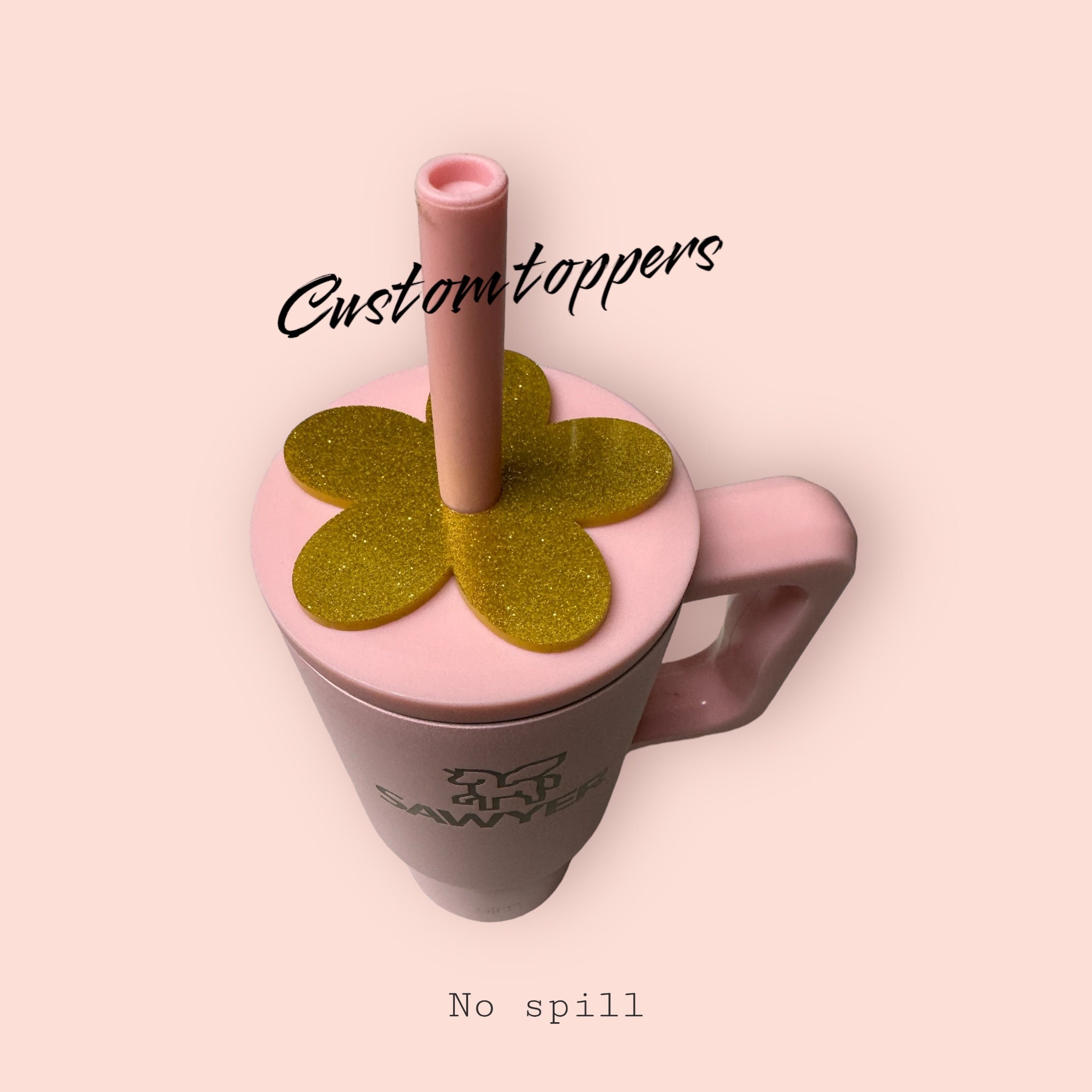 Mini Stanley Style 24 Ounce No Spill Custom Engraved Cup With a Custom ...