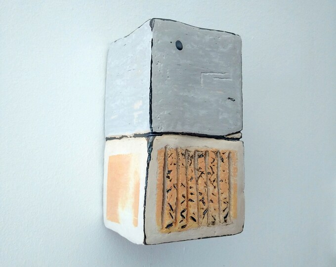 Clay Wall Sconce, Handmade Ceramic Wall Light With Organic Sculptural ...