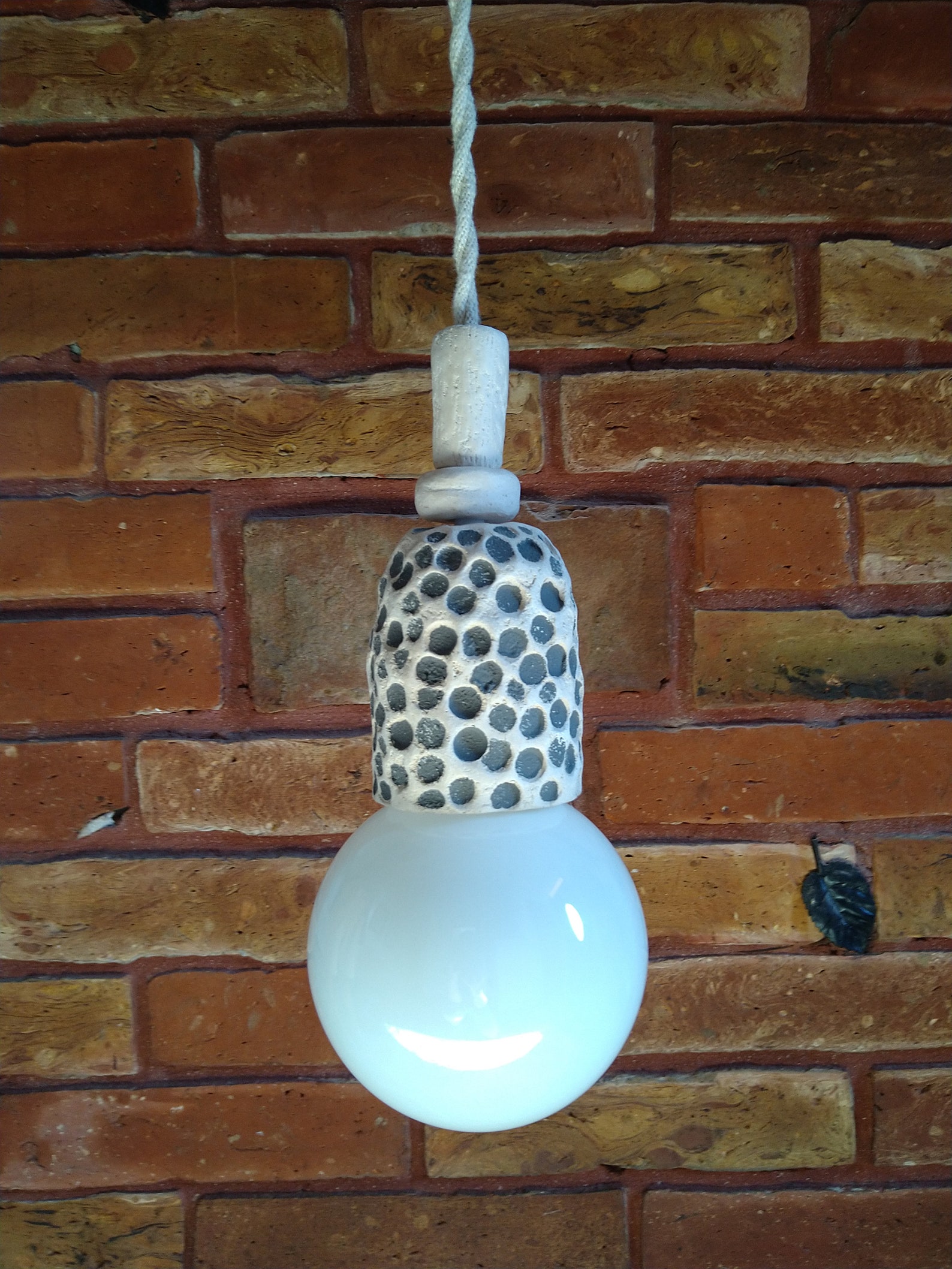 Handmade Ceramic Pendant Light - Etsy