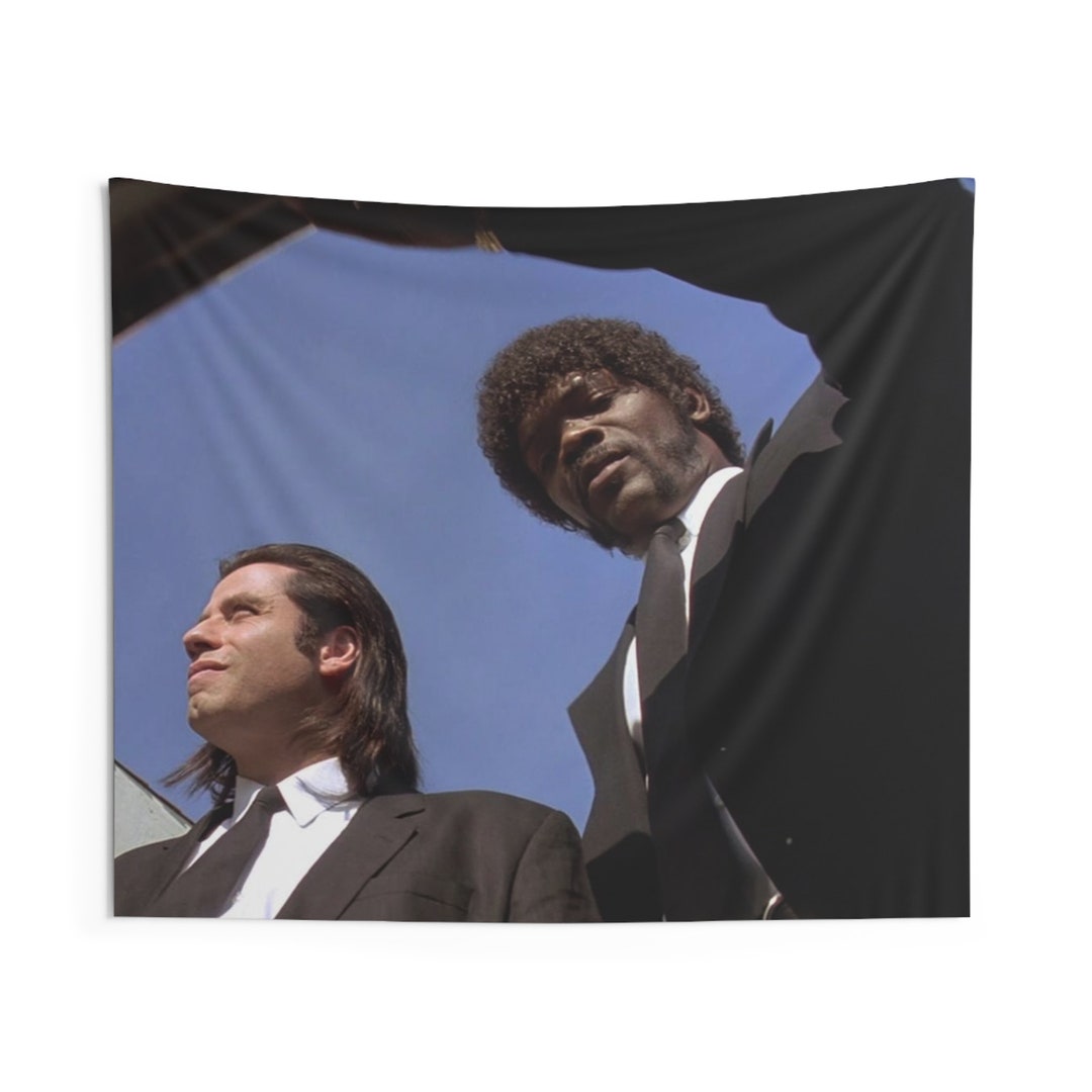 Pulp Fiction Classic Movie Scene Poster Tapestry Indoor Wall Bedroom ...