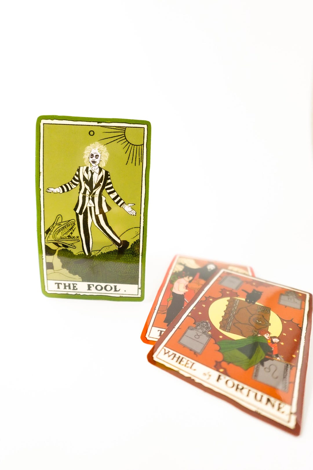 The Fool Tarot Card Beetlejuice Sticker Halloween Sticker - Etsy