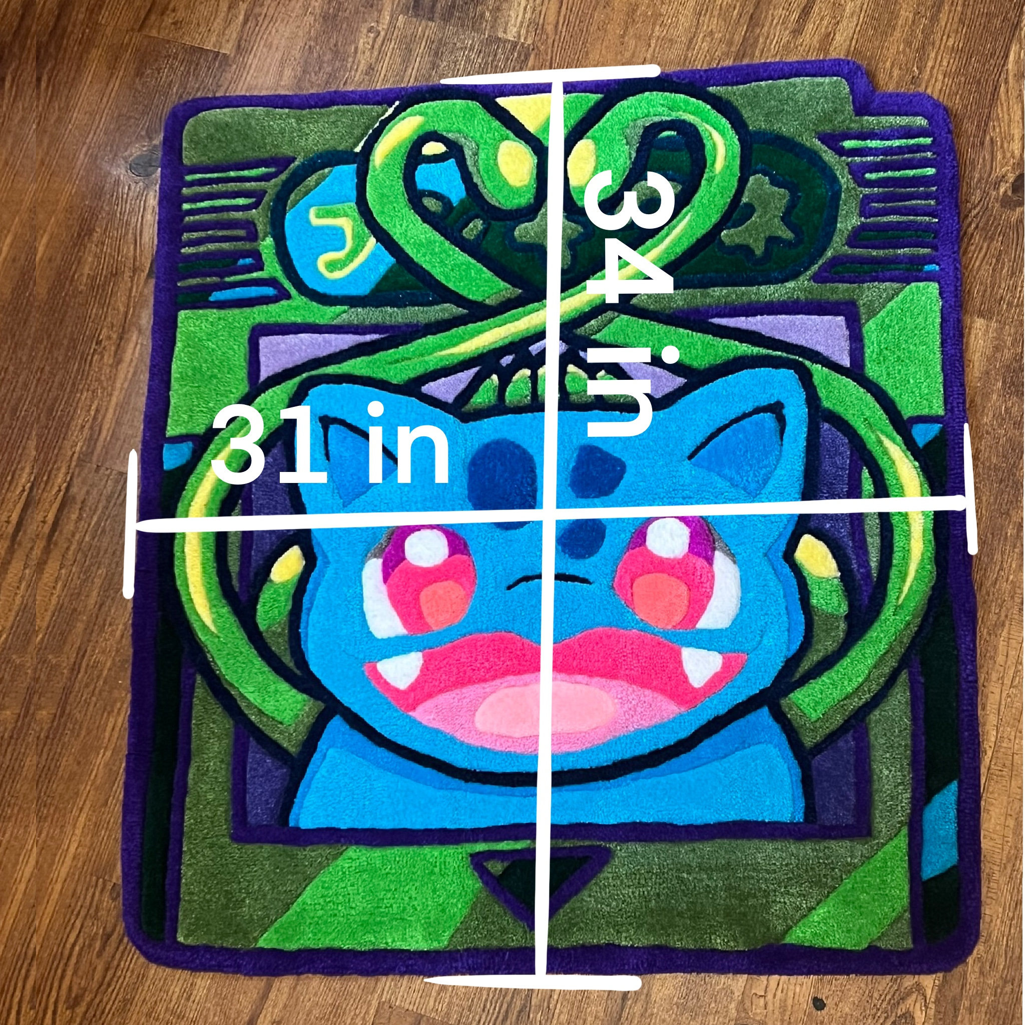 Pokémon Bulbasaur Rug - Etsy