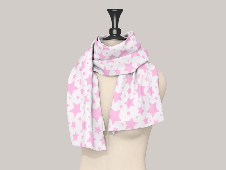 Pink Stars Digital Pink Fashiondoll Inspired Seamless Pattern, Digital ...