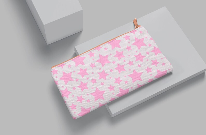 Pink Stars Digital Pink Fashiondoll Inspired Seamless Pattern, Digital ...