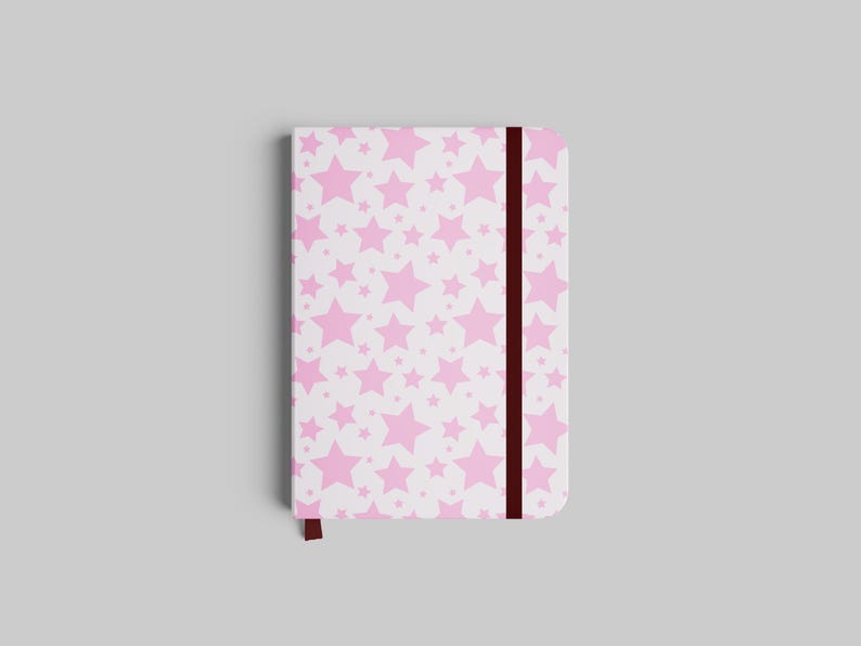 Pink Stars Digital Pink Fashiondoll Inspired Seamless Pattern, Digital ...