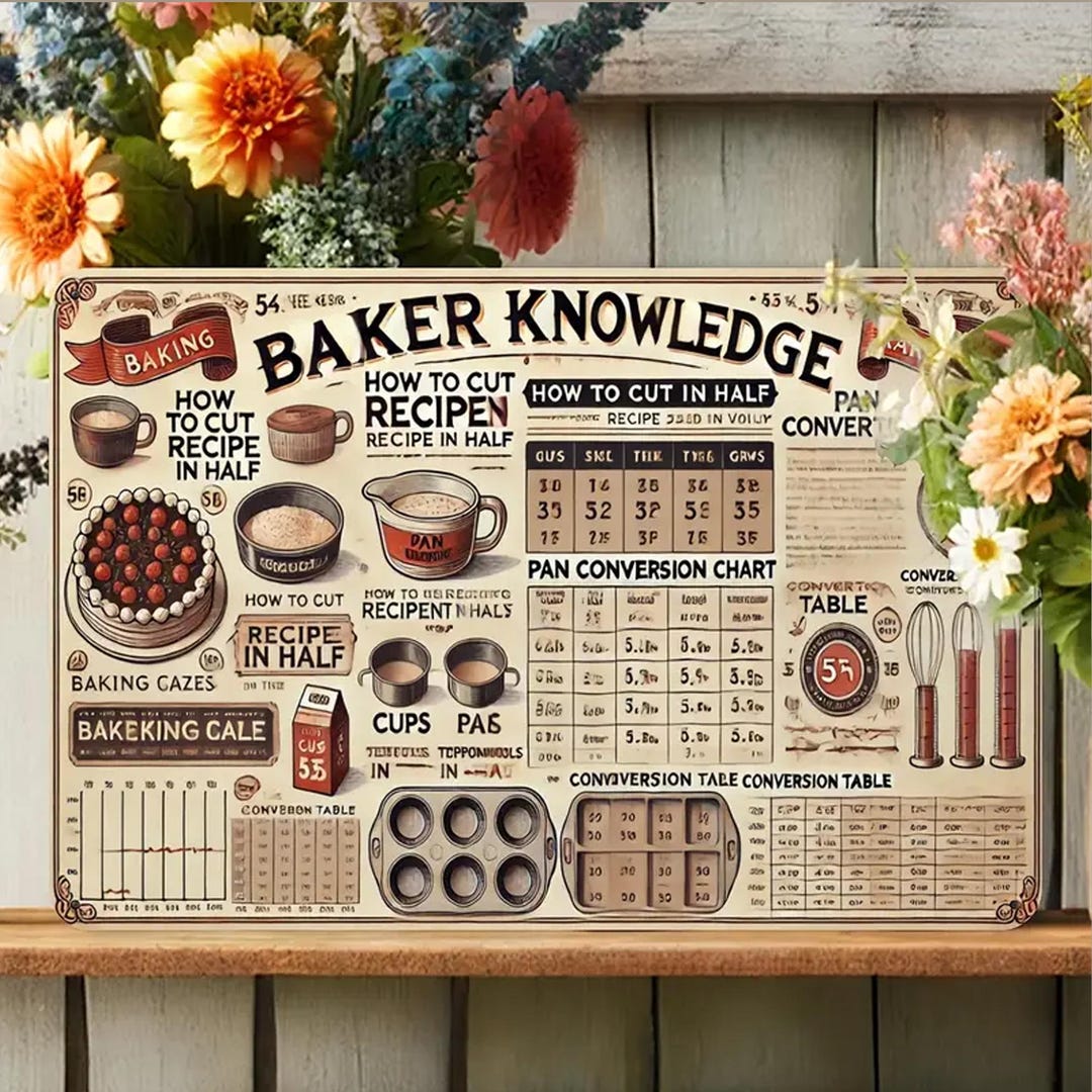 Baker Knowledge Poster, Baker Knowledge Vintage Poster, Knowledge ...