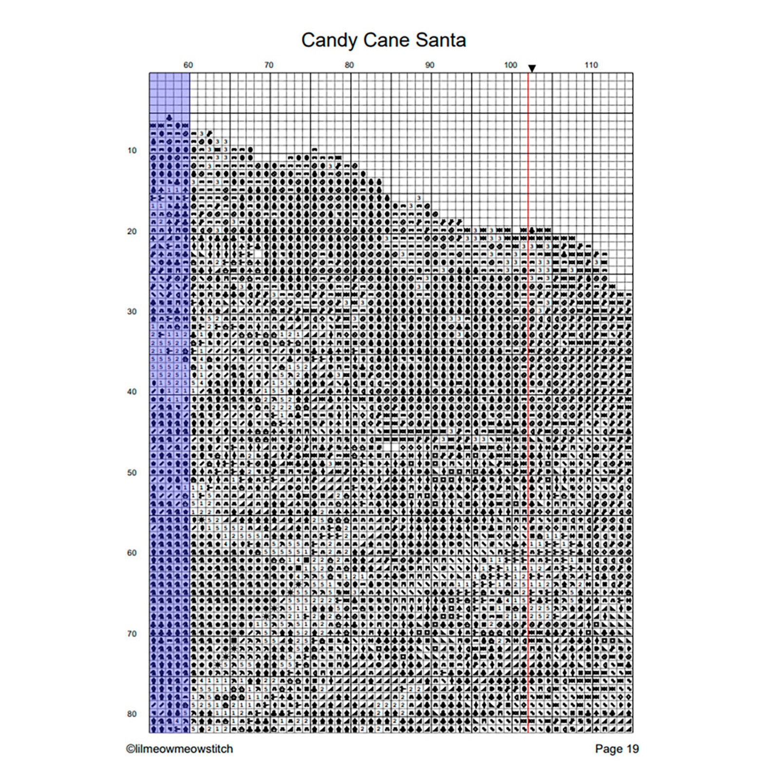 Santa Claus Cross Stitch Pattern, PDF File, Holiday Cross Stitch ...