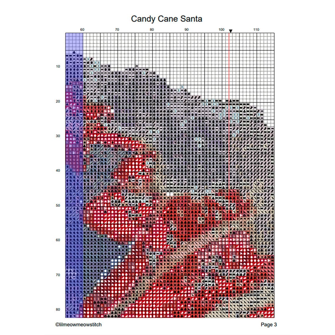 Santa Claus Cross Stitch Pattern, PDF File, Holiday Cross Stitch ...