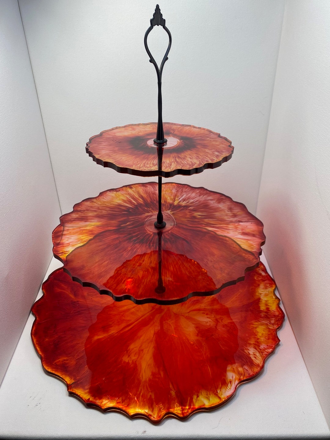 Tiered Round Resin Tray / Display - Etsy