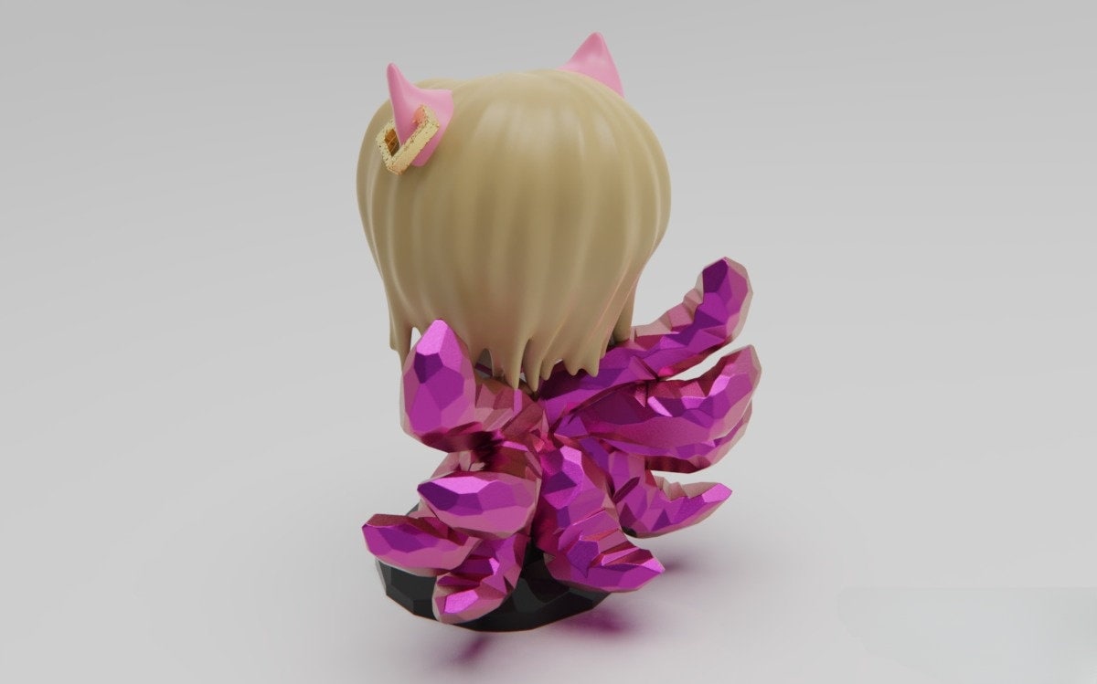 Ahri KDA Chibi STL File 3D Digital Printing STL File for 3D - Etsy