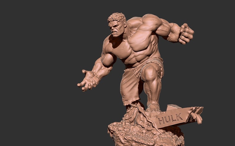 Marvel Hulk STL File, 3D Digital Printing STL File for 3D Printers ...