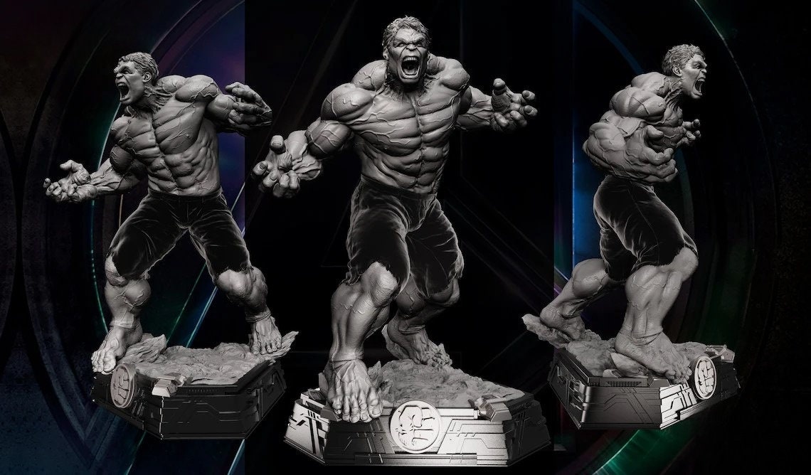 Marvel Hulk Stl File 3d Digital Printing Stl File For 3d Printers