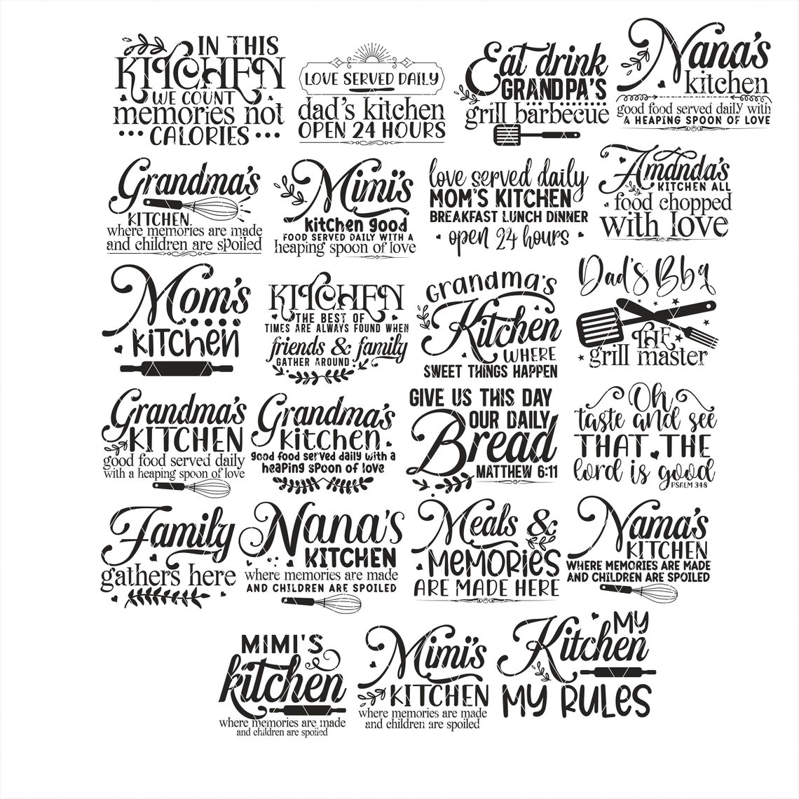 Chopping Board Quotes Svg , Dxf , Eps and Png Files - Etsy