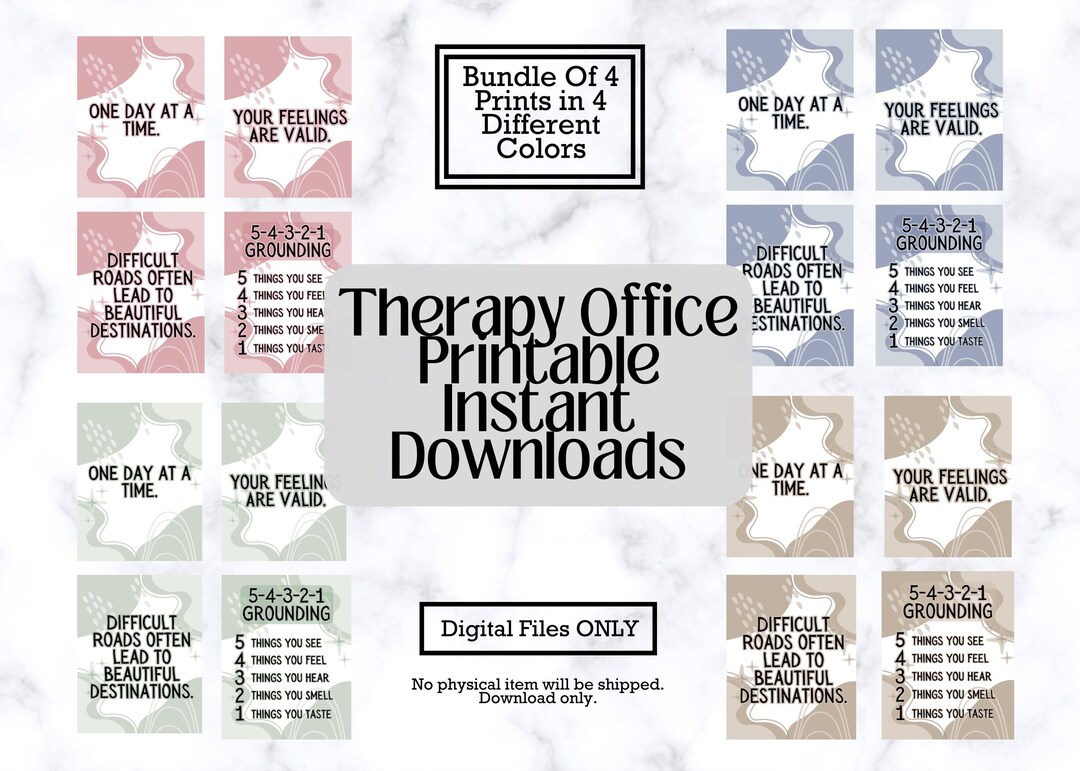 Therapist Office Decor Digital Download Bundle, Therapy Office ...