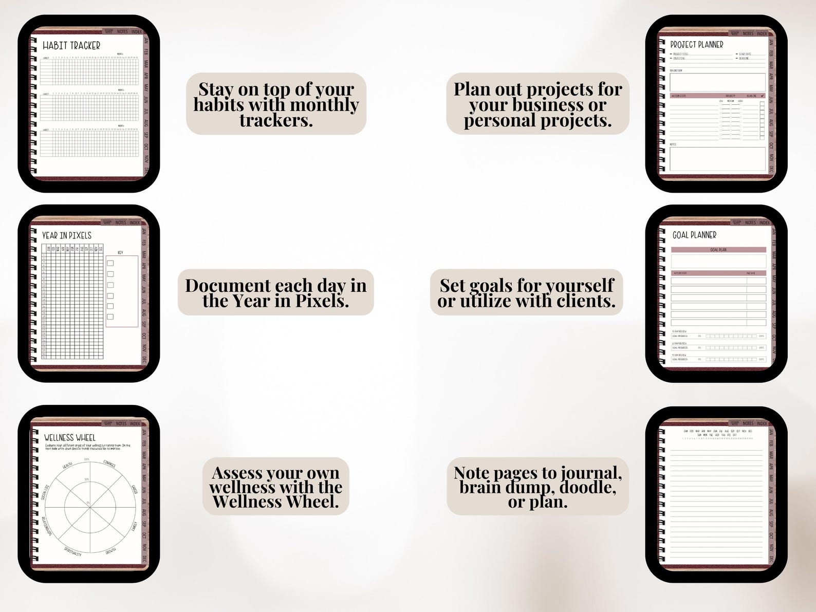 2025 Therapist Planner, Digital Planner, Therapist Notebook, Therapy ...