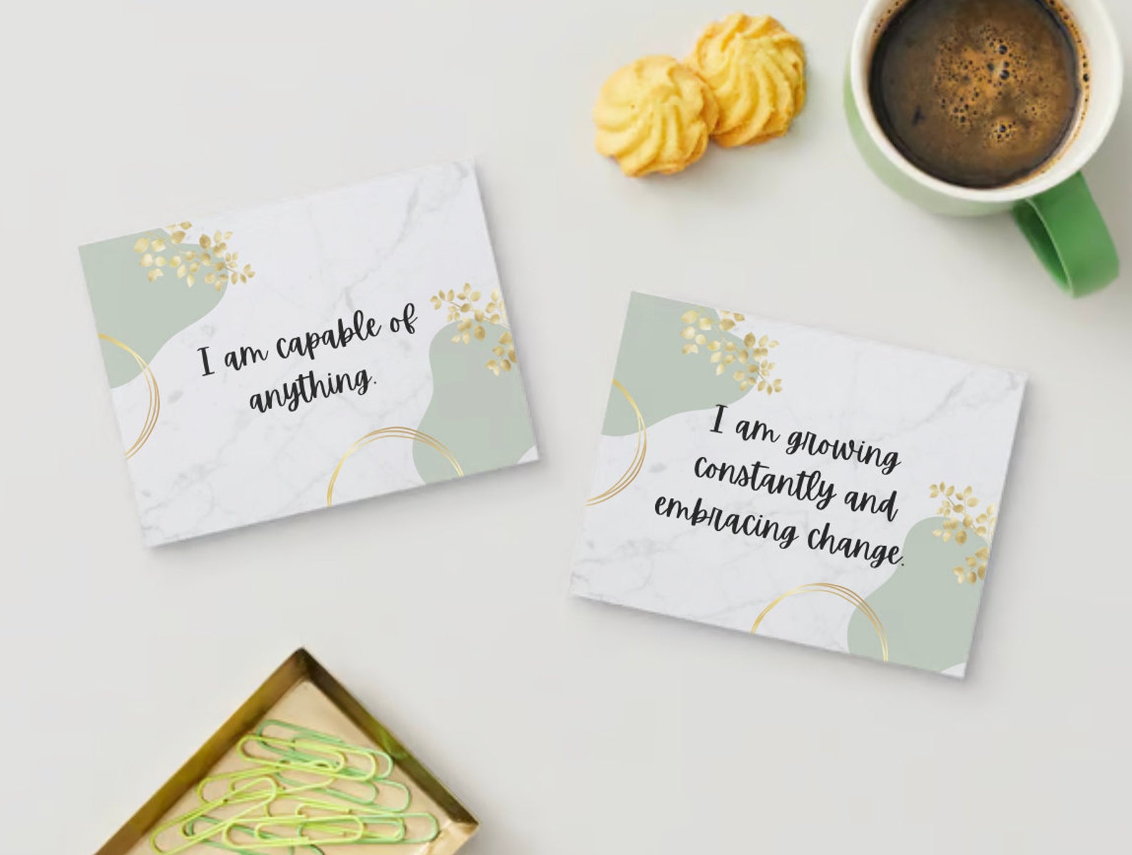 Digital Positive Affirmation Cards- 100 Affirmations for Well-being and ...