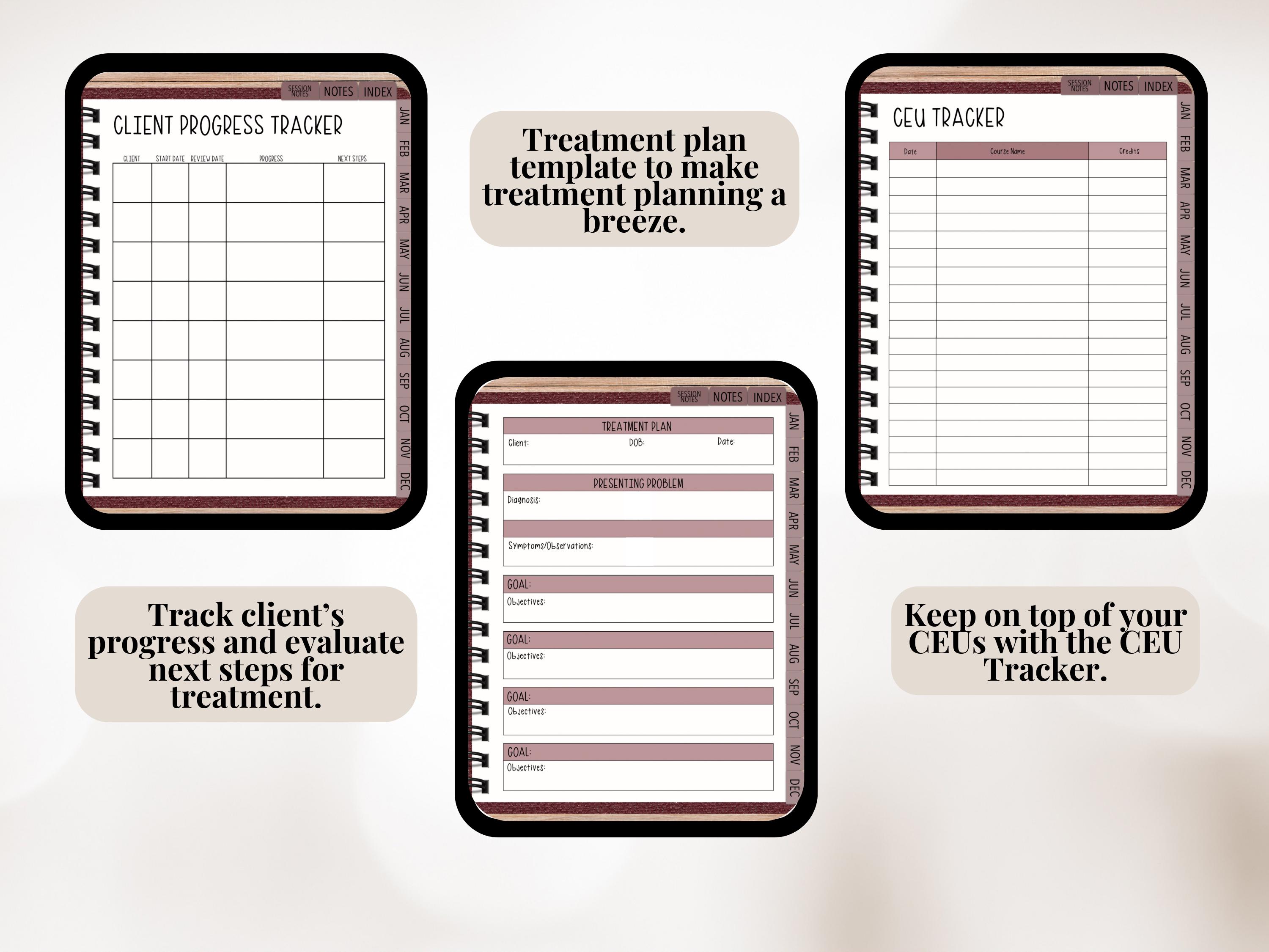 2025 Therapist Planner, Digital Planner, Therapist Notebook, Therapy ...