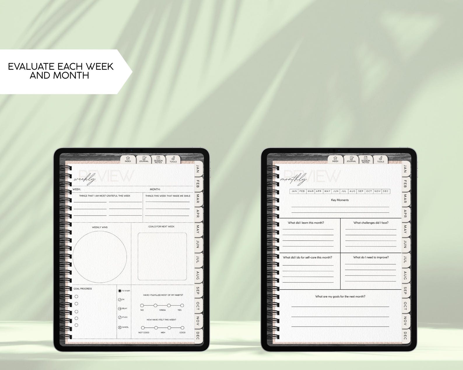 Therapist Planner, Digital Planner, Undated, Hyperlinked, Easy ...