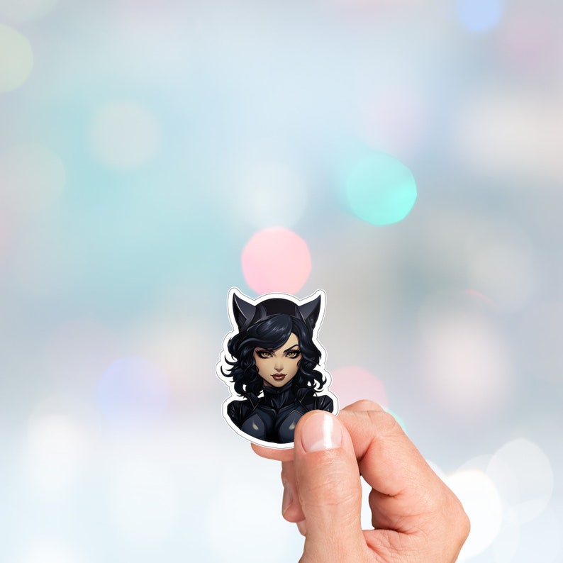 Anime Catwoman Sticker, Girlies Collection, Great for Laptops ...