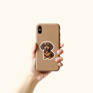 Cute Dachshund Puppy Sticker, Great for Laptops, Notebooks, Water ...