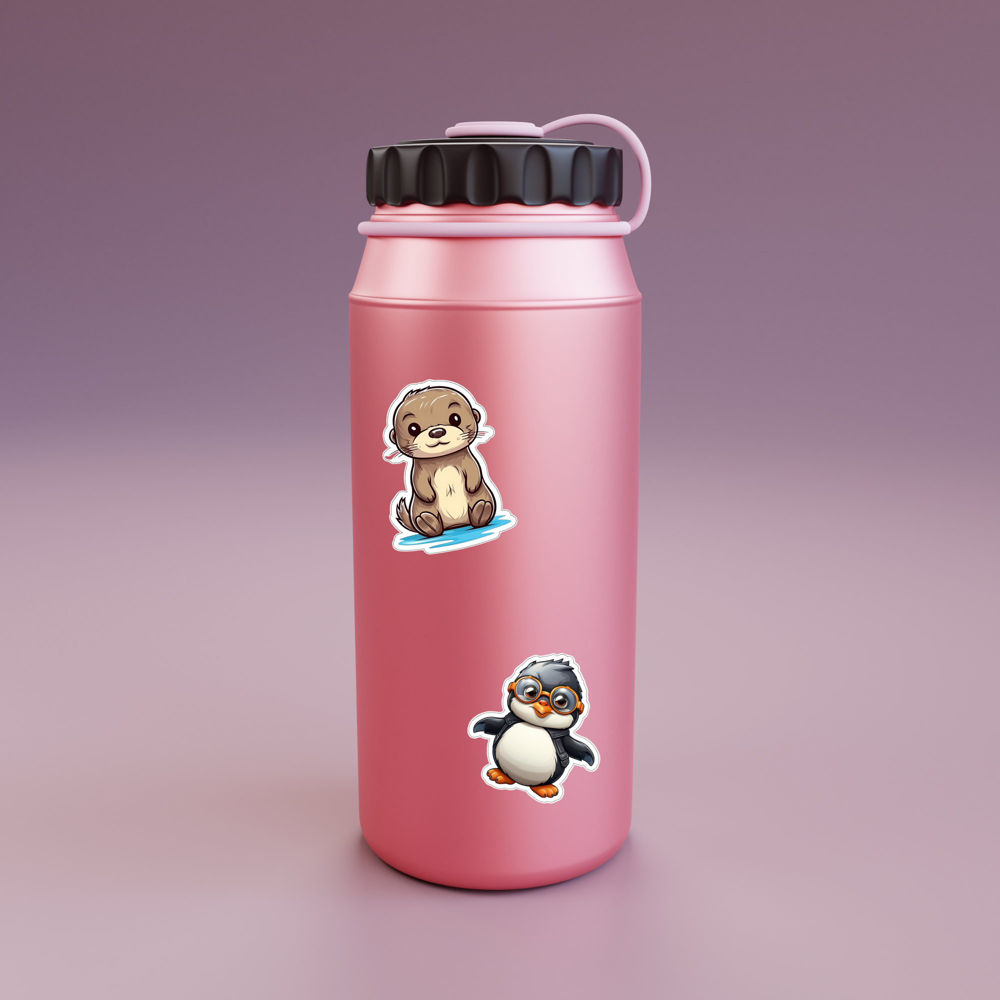 Little Baby Otter Ollie Sticker, Great for Laptops, Notebooks, Water ...