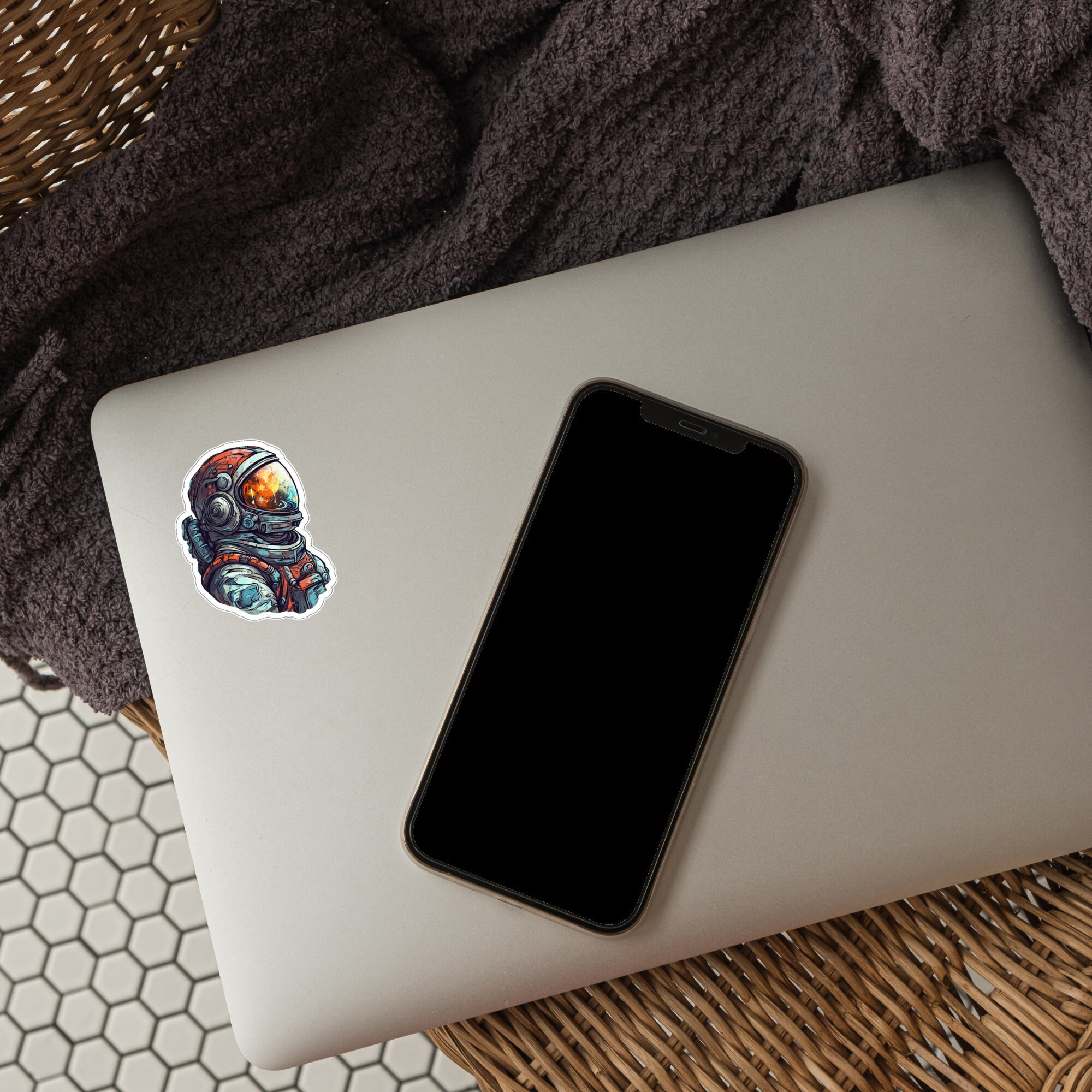Astronauts Universal Gaze Sticker, Great for Laptops, Notebooks, Water ...