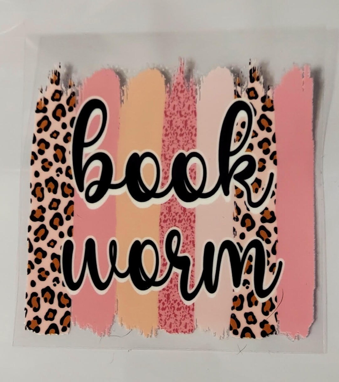 Book Worm UVDTF, Cup Wrap for 16 Oz Libbey Glass Cans, Books, Ready to ...