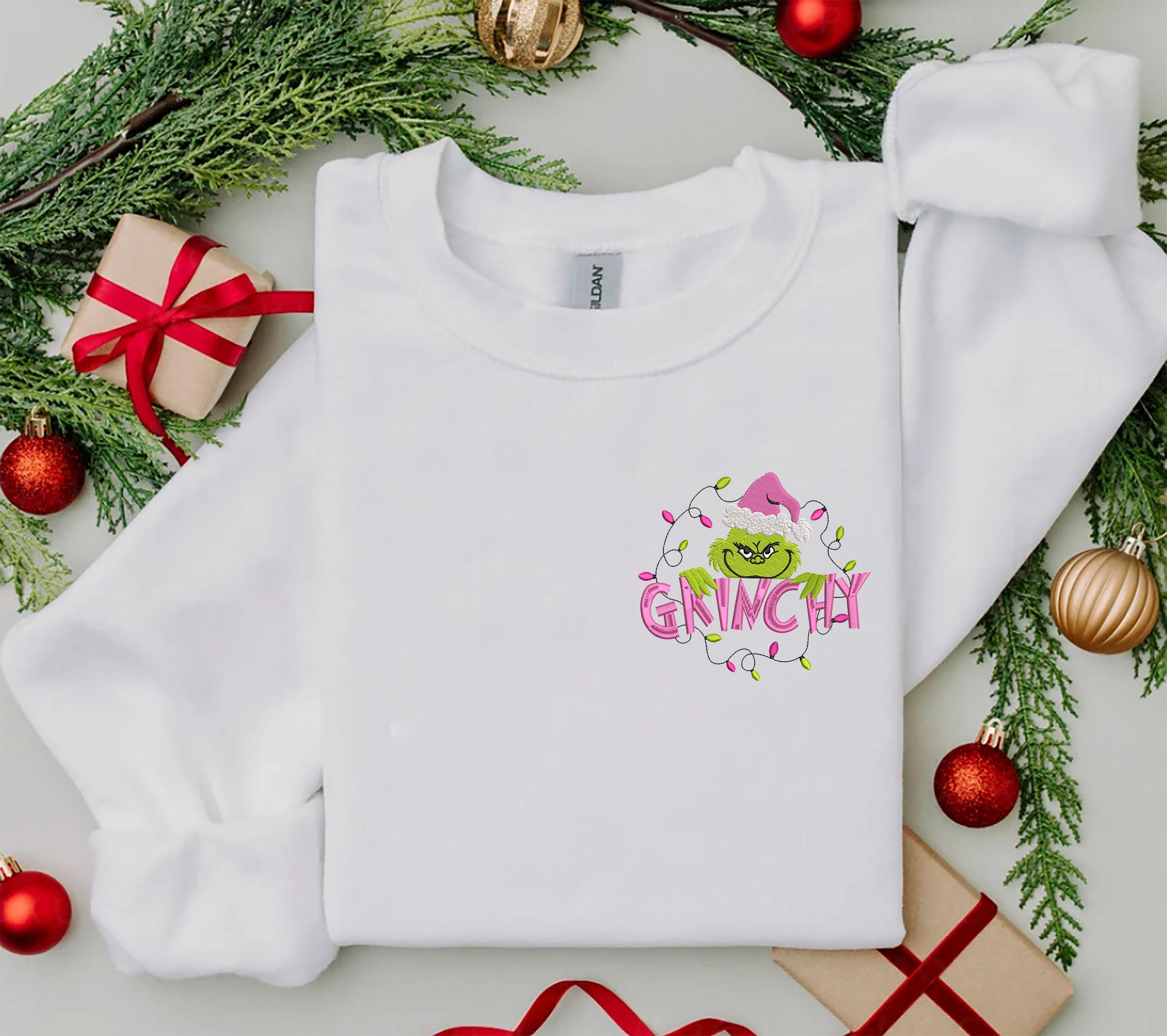 Grinch Holiday Embroidery Machine,christmas Light ,grinchy Embroidery ...
