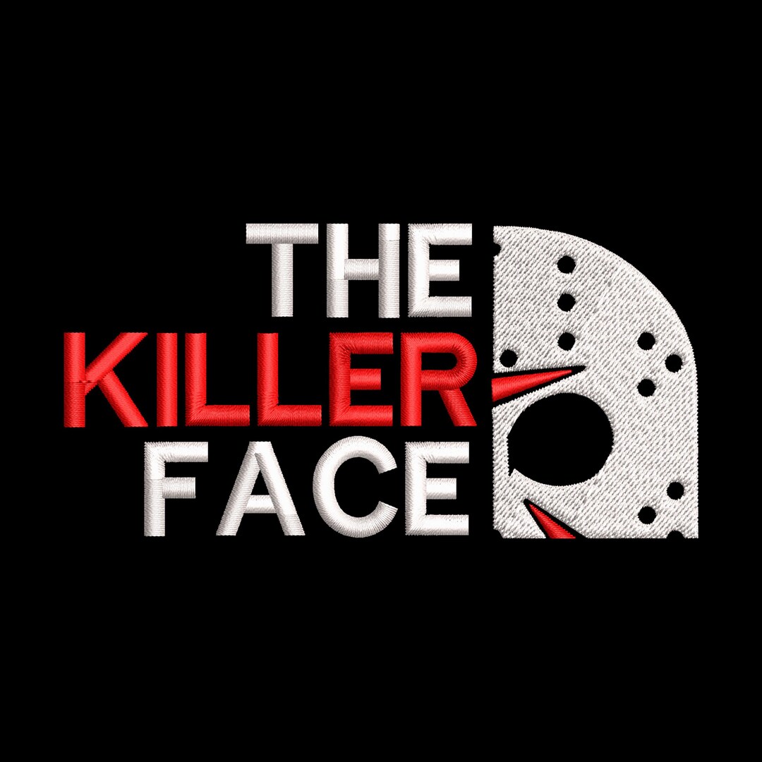 The Killer Face Embroidery Machine , Horror Embroidery Design - Etsy